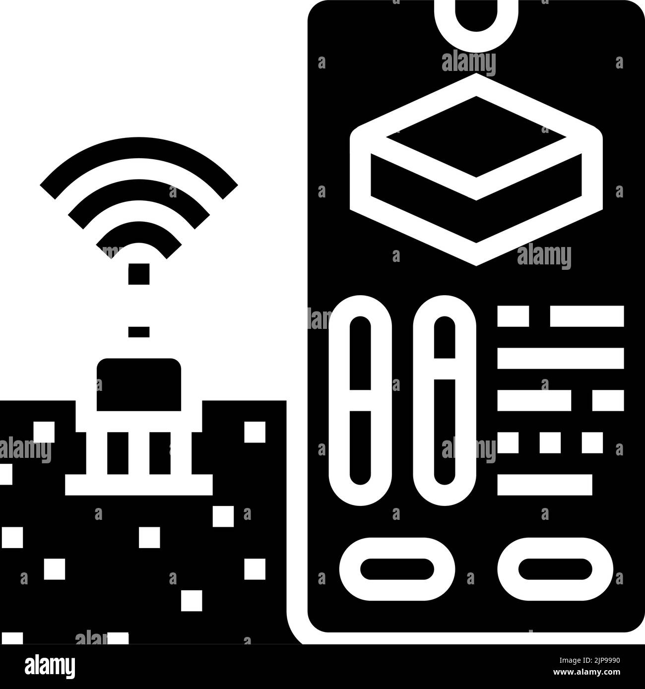 soil monitoring agriculture glyph icon vector illustration Stock Vector ...