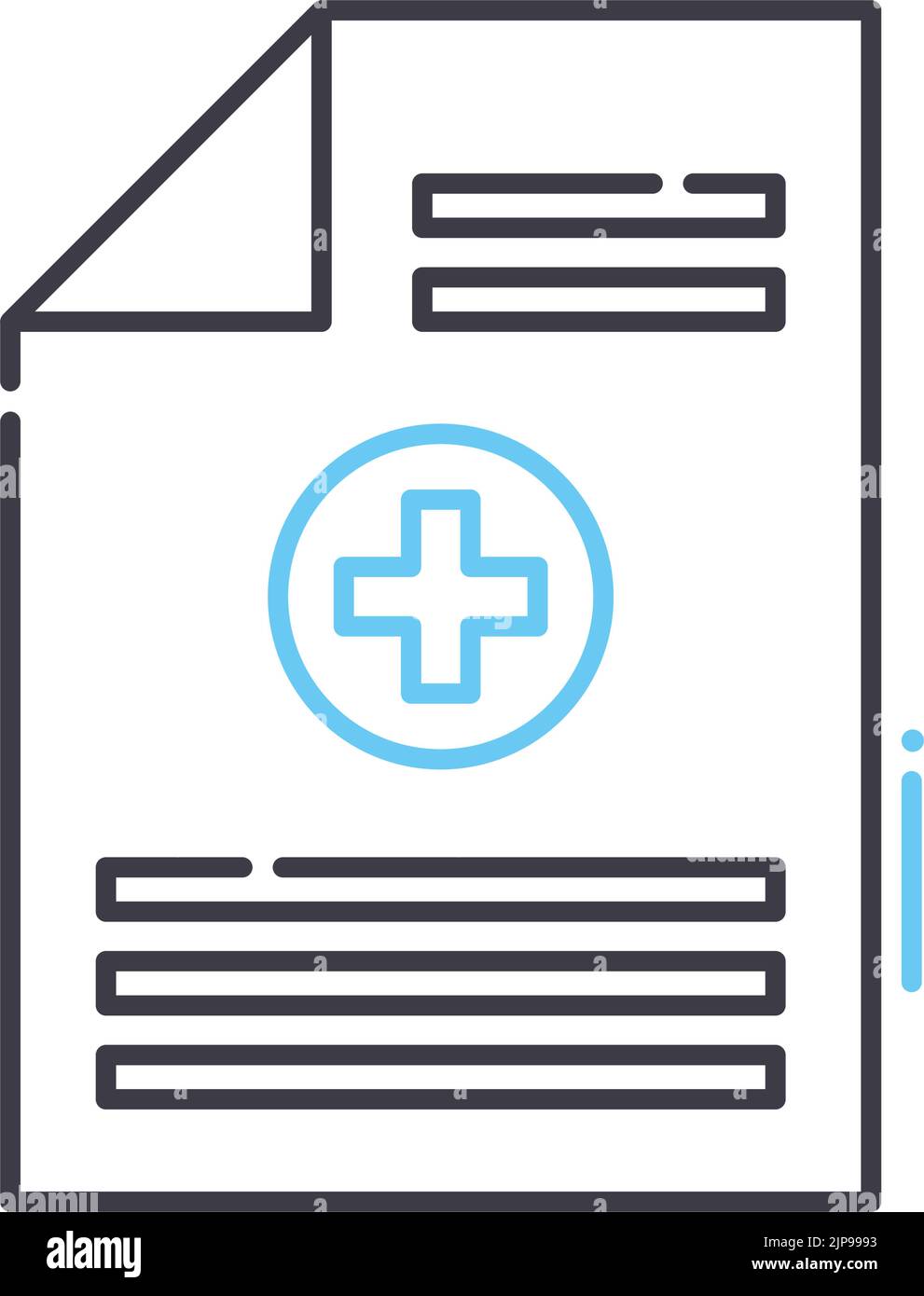 follow doctor recommendations line icon, outline symbol, vector ...