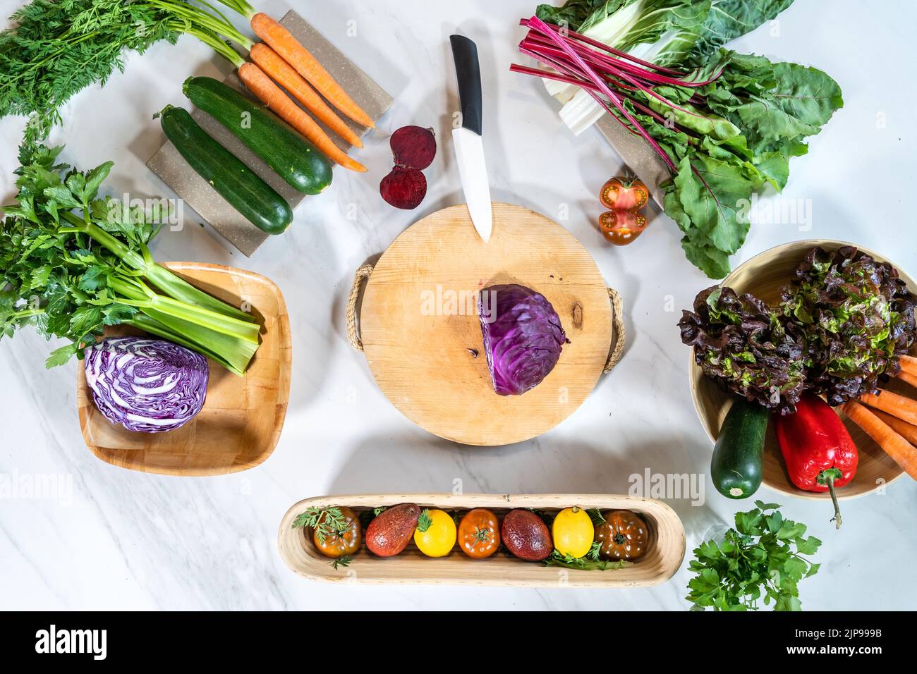 vegetable, cooking, preparation, cutting, vegetables, to cook ...