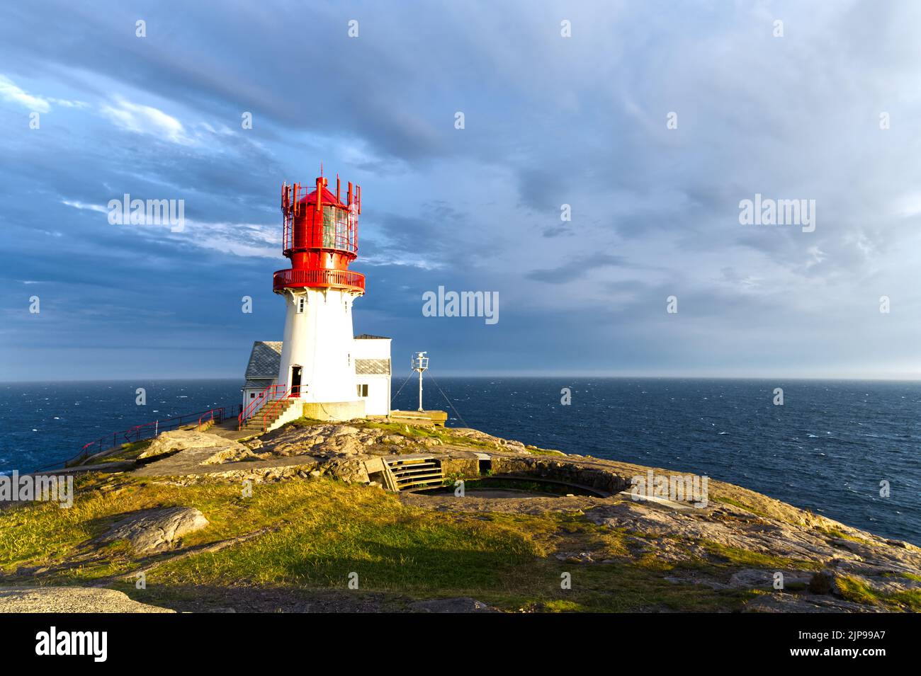 Lindesnes Lighthouse on the southernmost point of Norway Europe ...