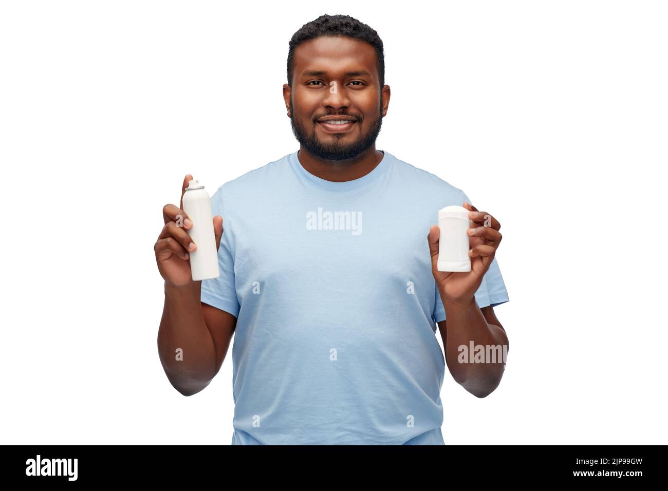 african american man with antiperspirant deodorant Stock Photo - Alamy