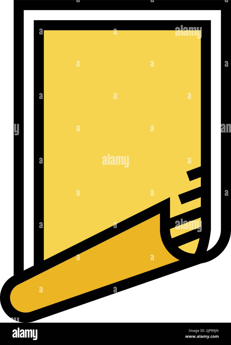 sticker ribbon banner design color icon vector illustration Stock ...