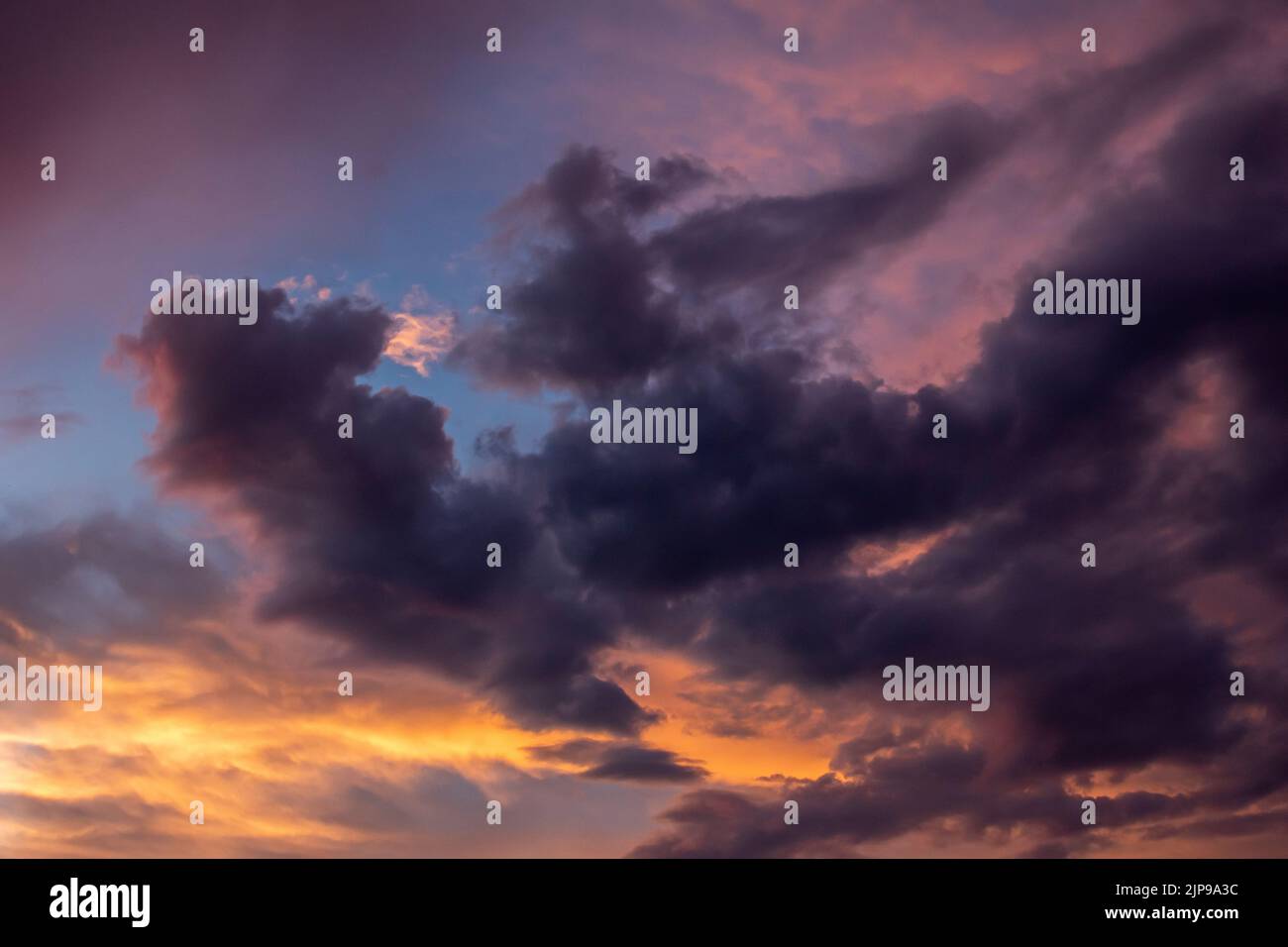 Expressive dramatic cloudscape with vibrant colors Stock Photo - Alamy