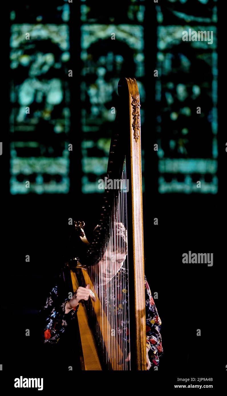 Cerys Hafana performing in St Giles' Church in Wrexham as part of the ...