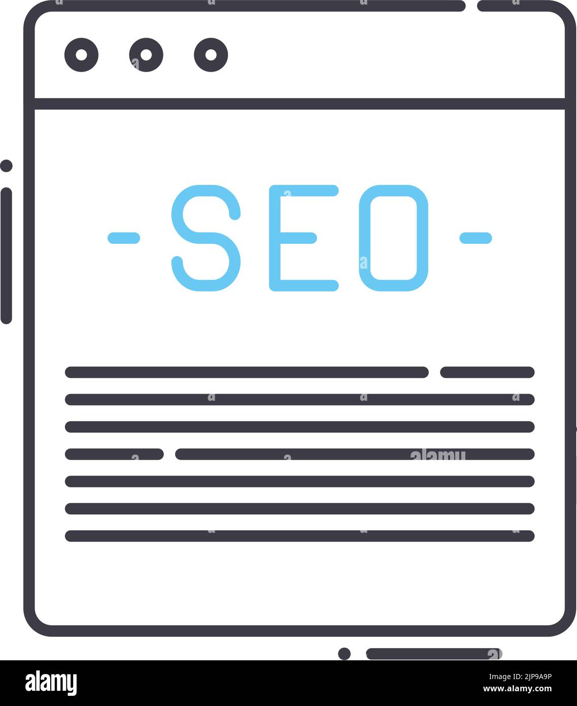 website optimization line icon, outline symbol, vector illustration ...