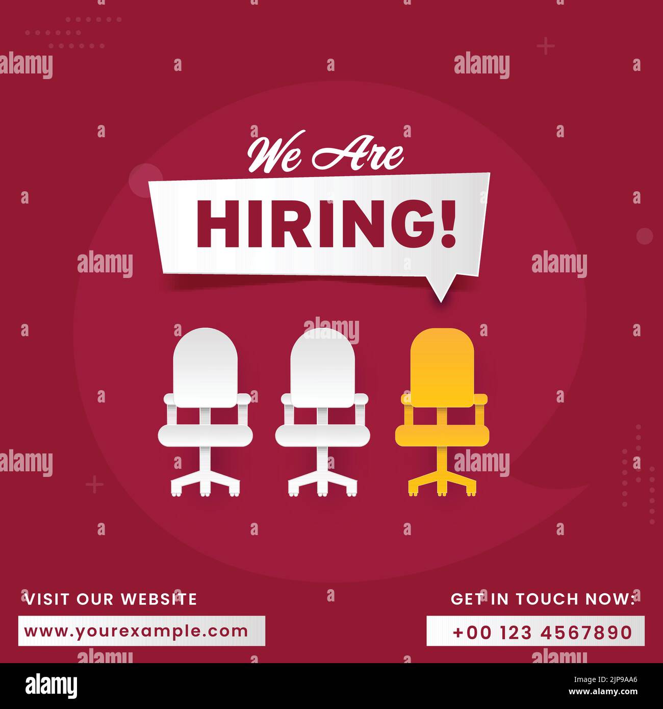 Job recruitment advertisement now Stock Vector Images - Alamy