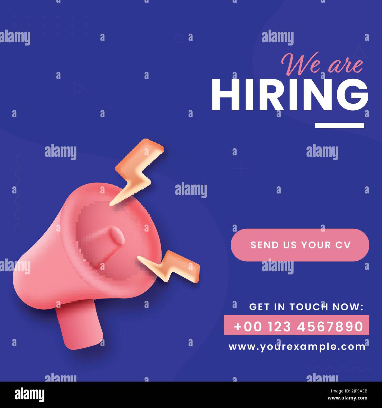 Hiring or Recruitment Advertising can be used as poster, job hiring ...