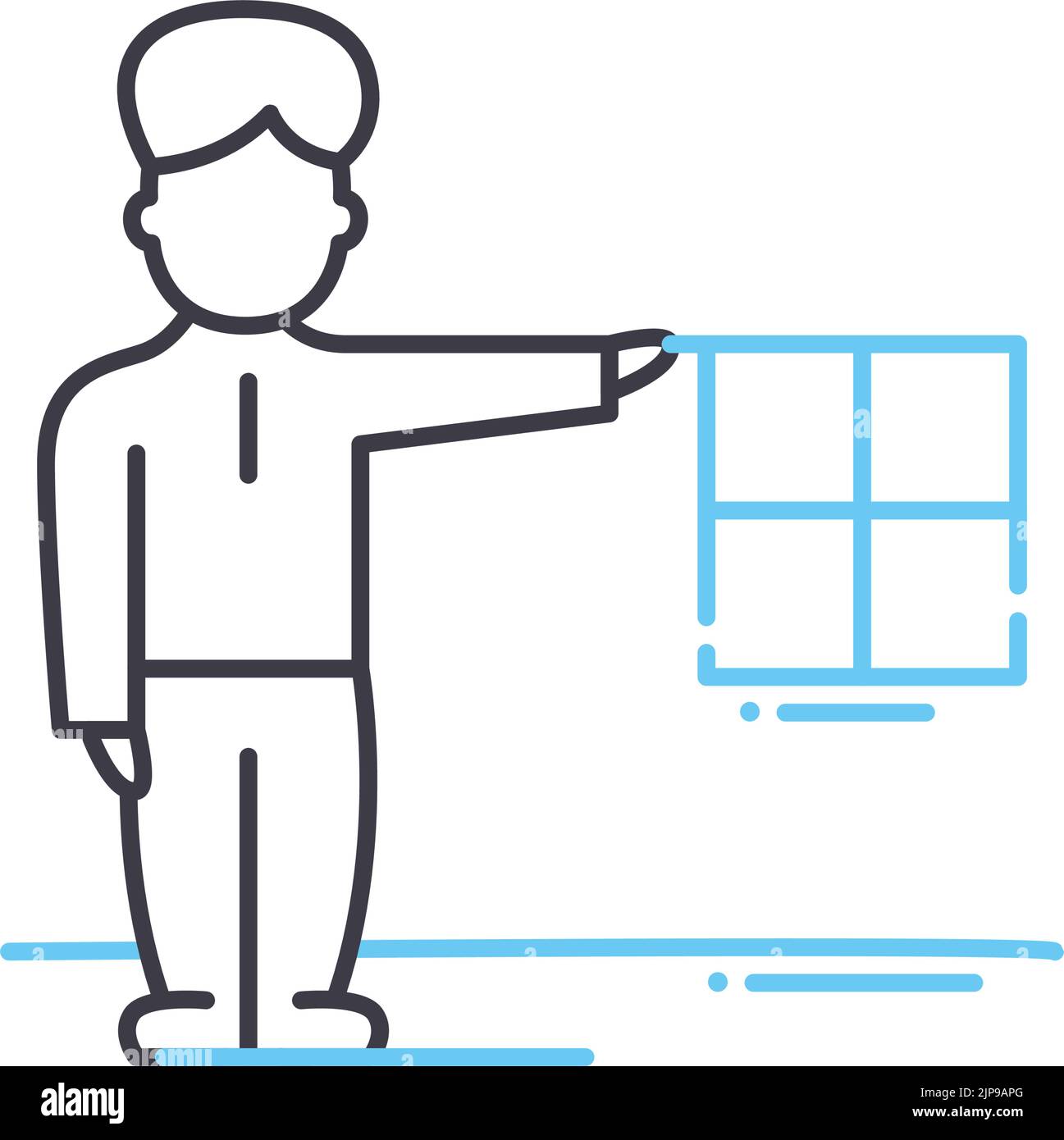 Assistant referee with his flag Stock Vector Images - Alamy