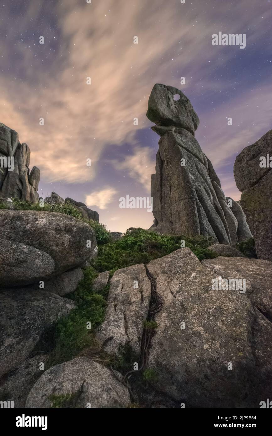 rock, rock formation, night sky, rocks, rock formations, night skies ...