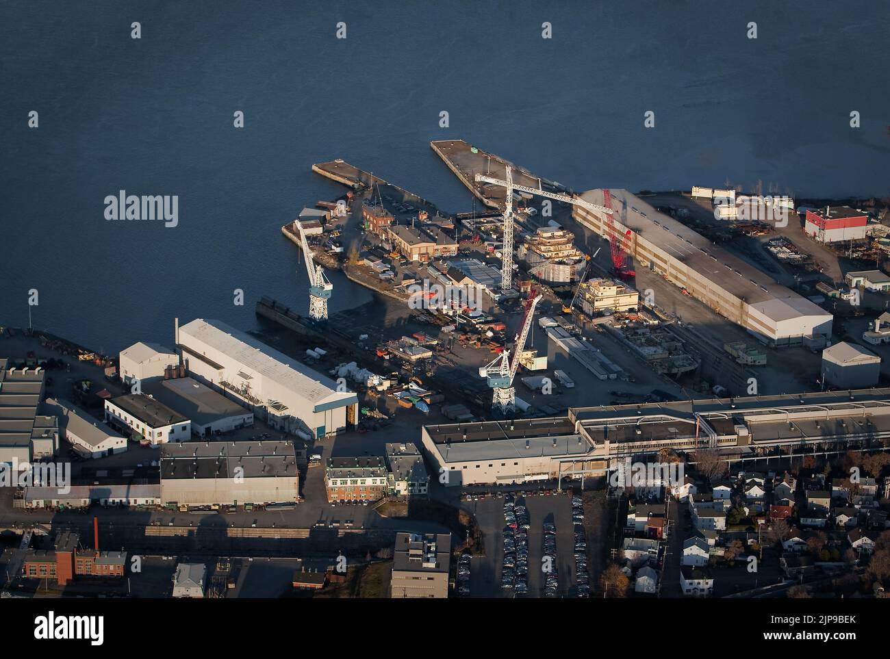 The MIL-Davie Shipbuilding in Levis, is pictured in this aerial photo ...