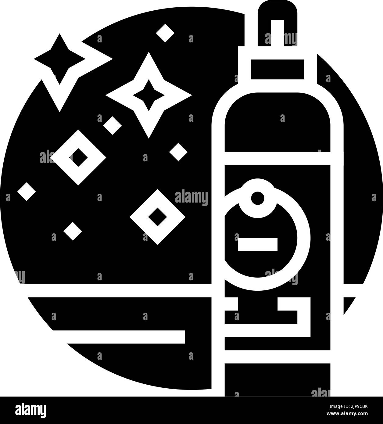 universal cleaner detergent glyph icon vector illustration Stock Vector ...