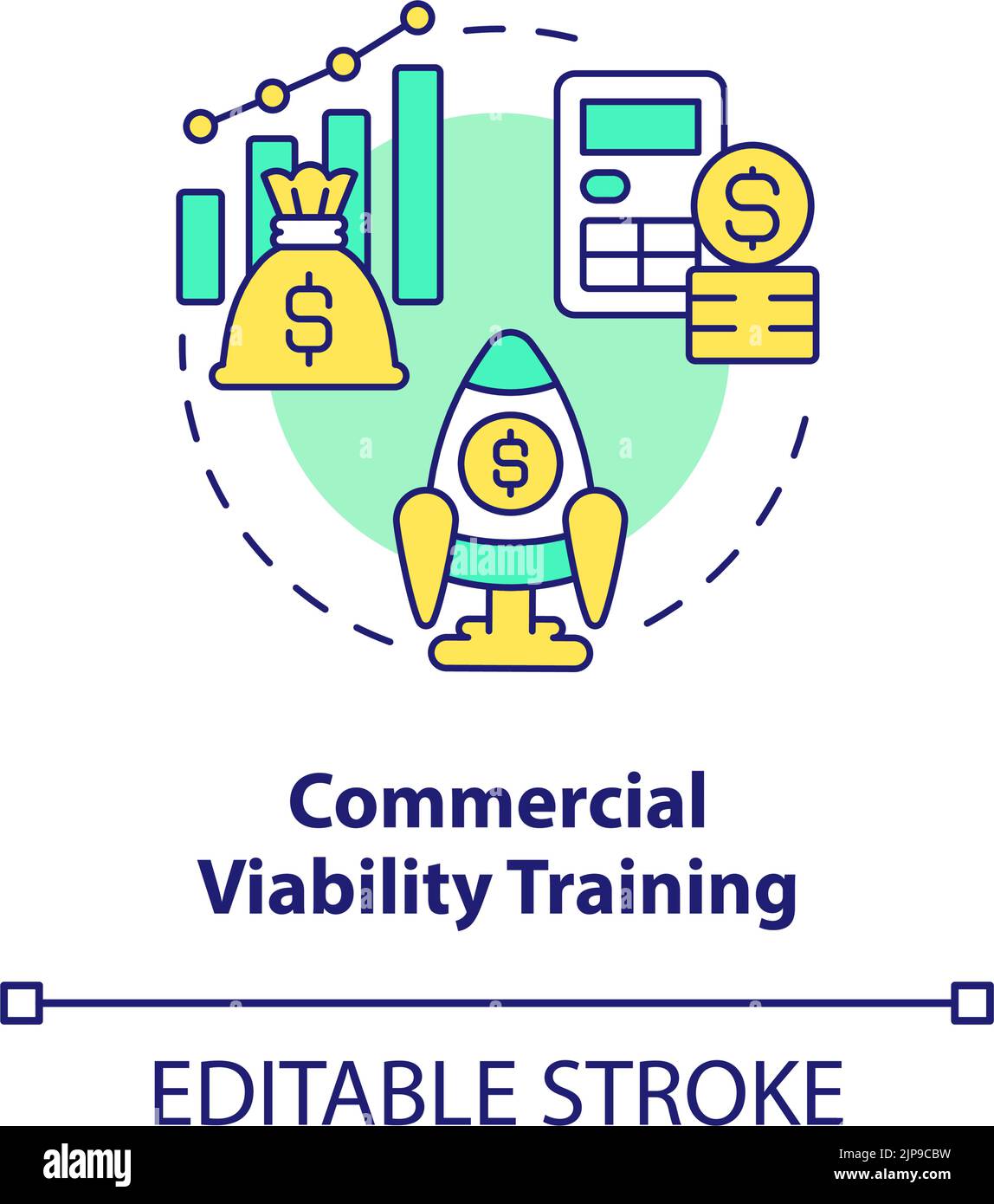 Commercial viability training concept icon Stock Vector Image & Art - Alamy