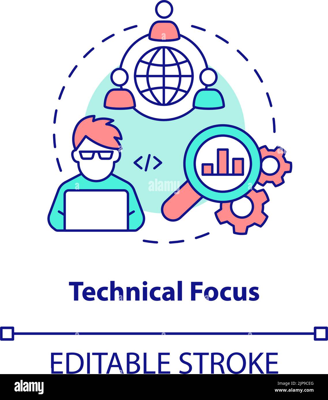 Technical focus concept icon Stock Vector Image & Art - Alamy