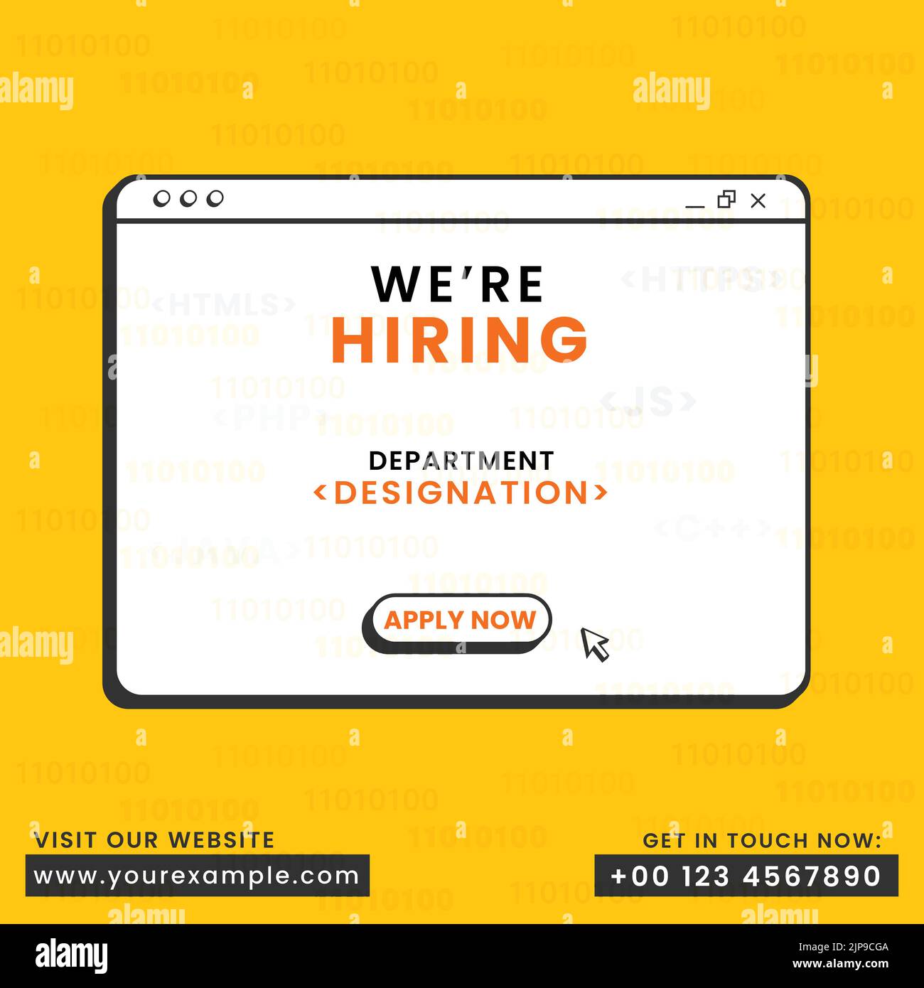 Hiring or Recruitment Advertising can be used as poster, job hiring ...