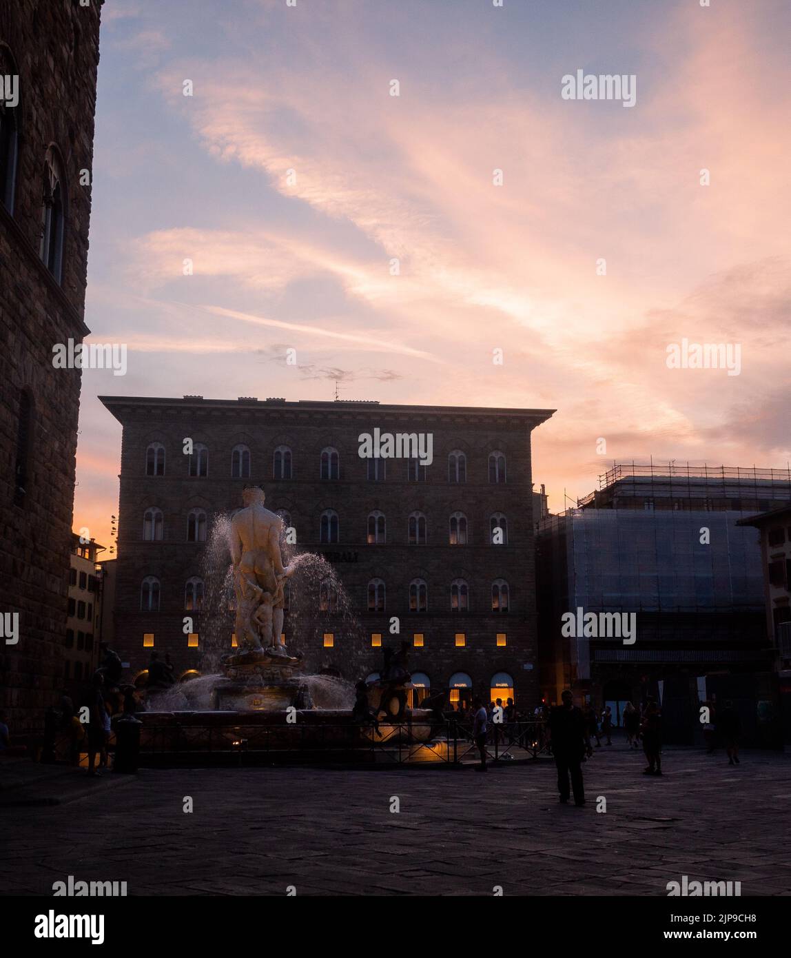 Florence fountain neptune hi-res stock photography and images - Alamy
