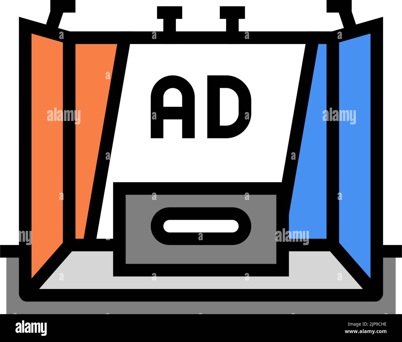 stand exhibition event color icon vector illustration Stock Vector ...