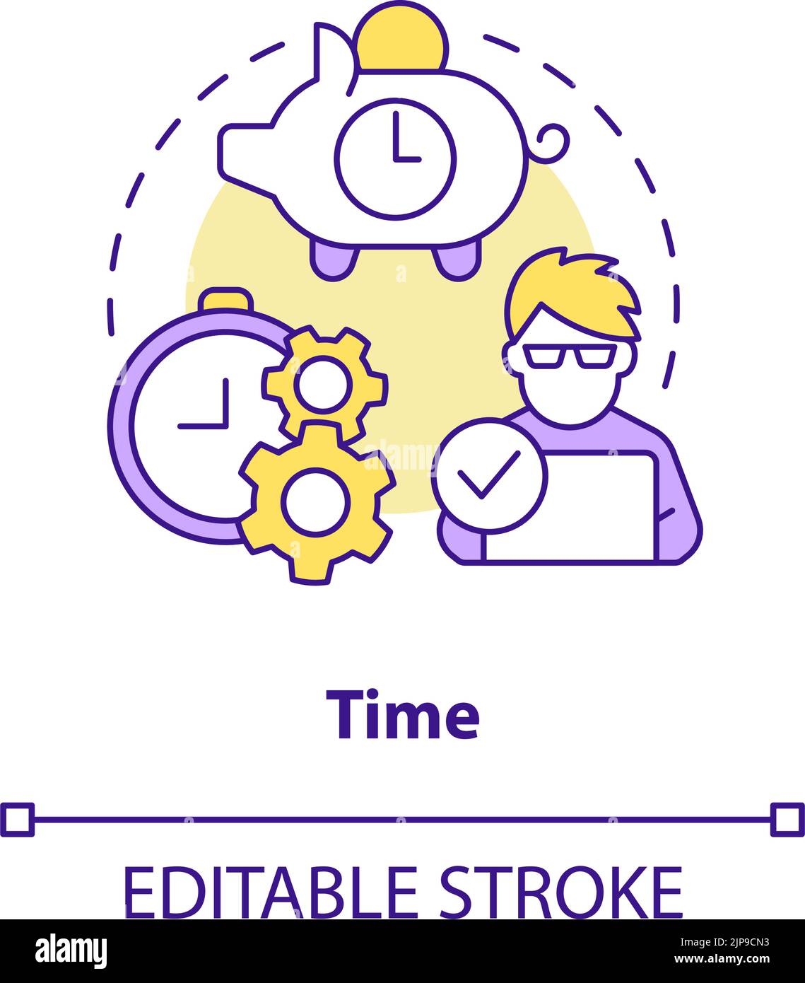 Time concept icon Stock Vector Image & Art - Alamy