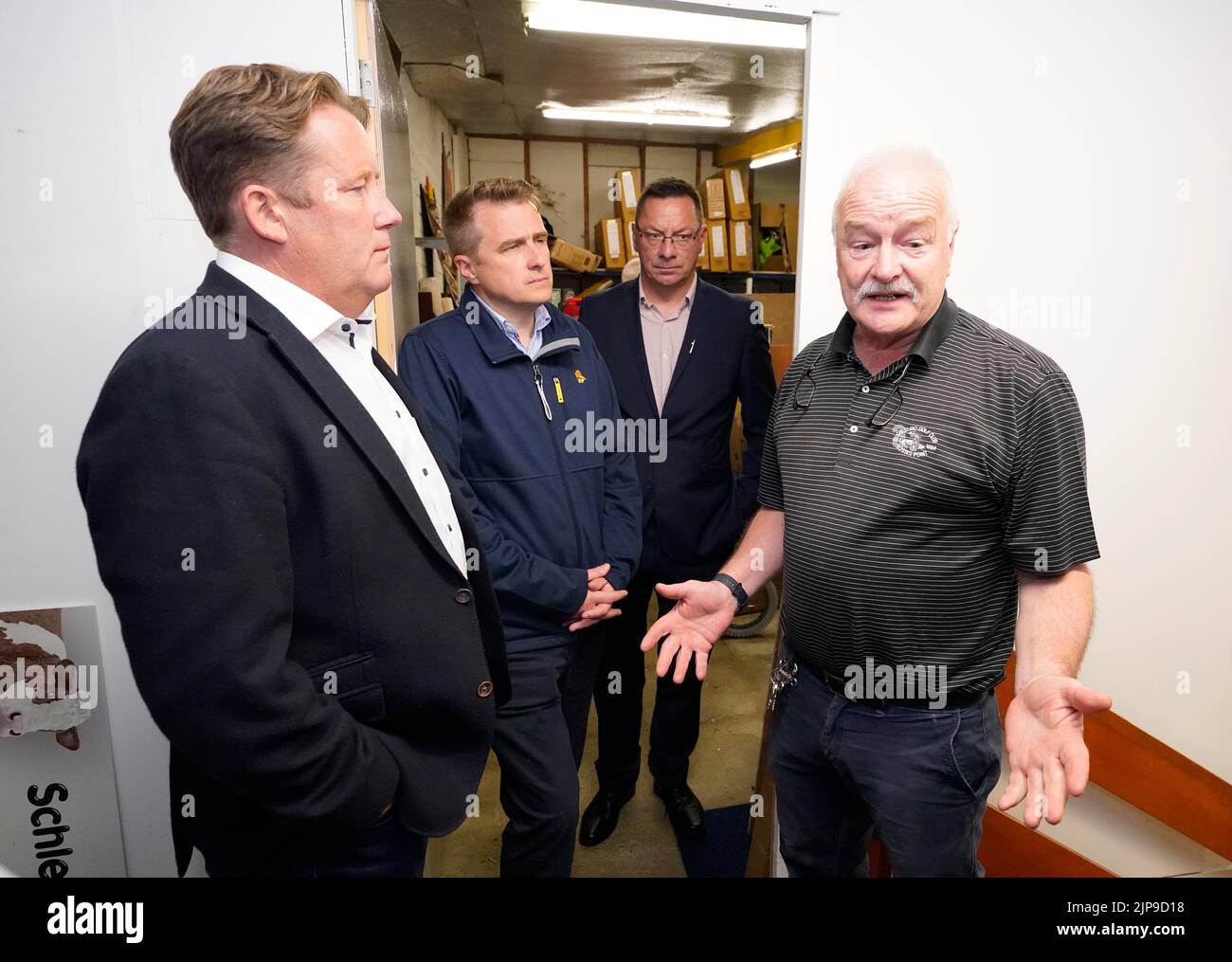 Toy Shop owner Trevor Campbell showing his flood damage business to ...