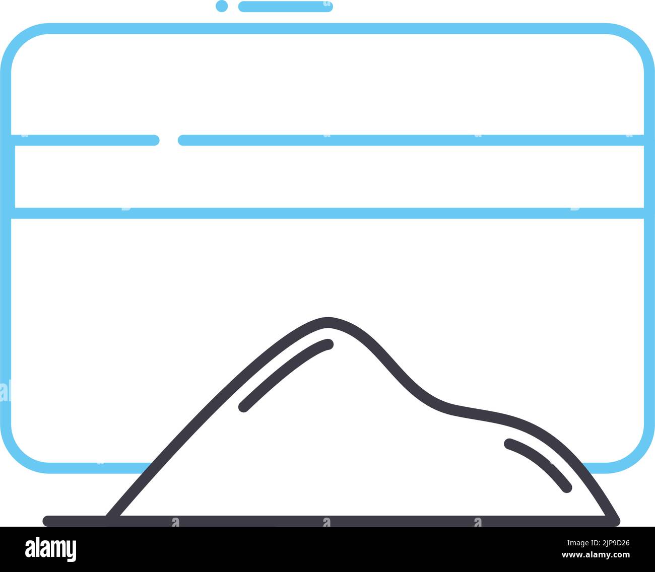 narcotic line icon, outline symbol, vector illustration, concept sign ...