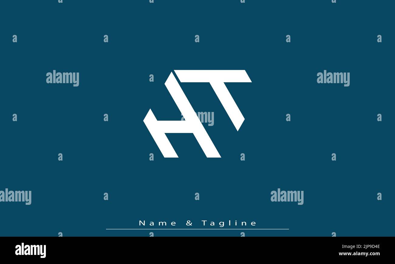 Alphabet letters Initials Monogram logo HT , TH Stock Vector Image ...