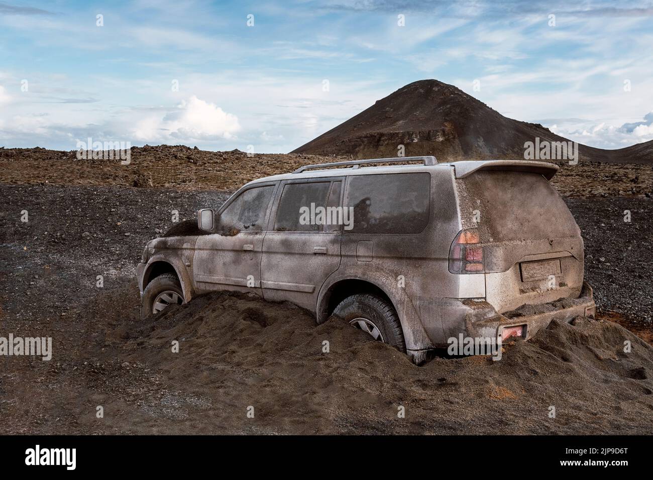 vehicle, volcanic ash, fagradalsfjall, vehicles Stock Photo - Alamy