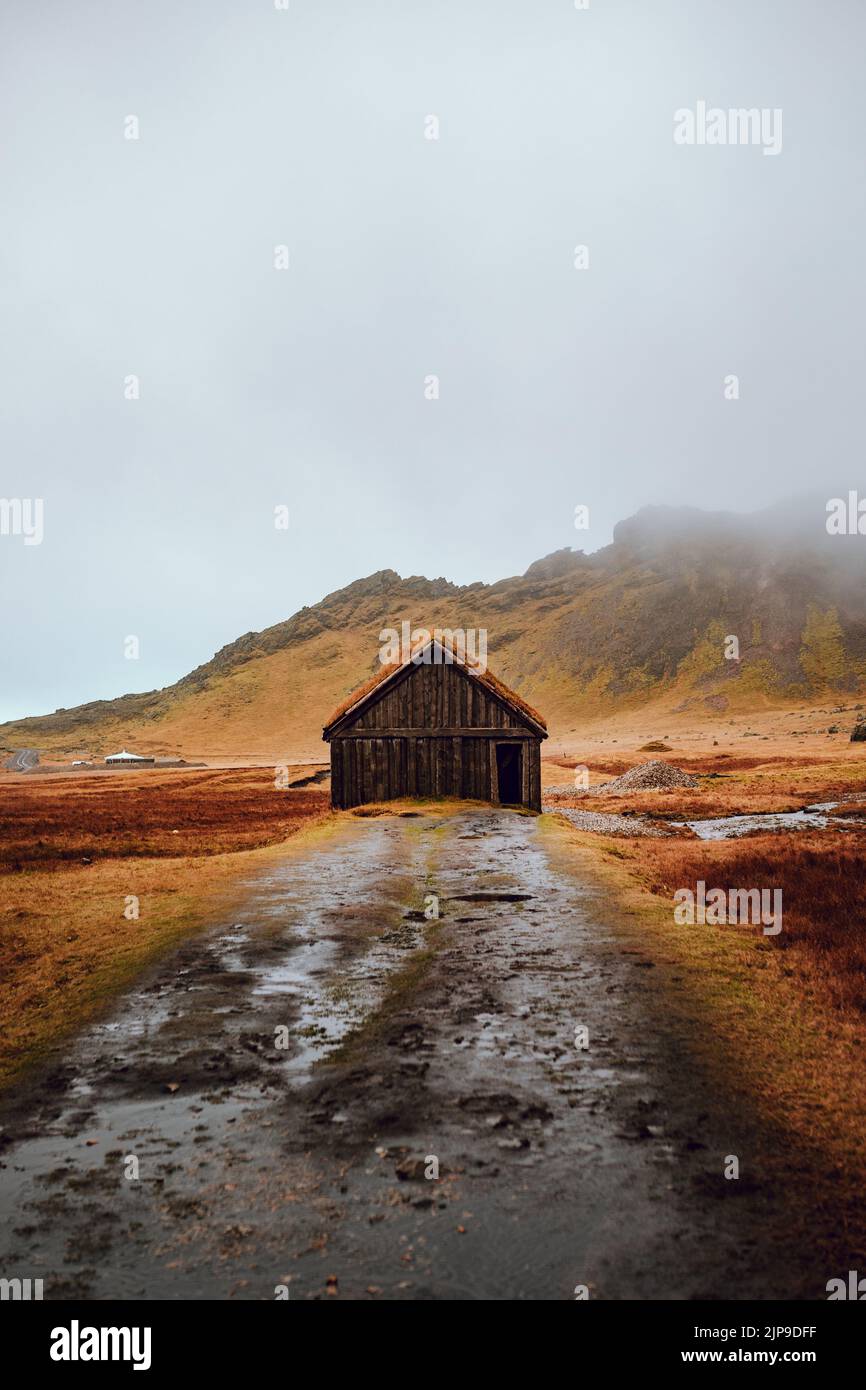 Iceland cabin mist hi-res stock photography and images - Alamy