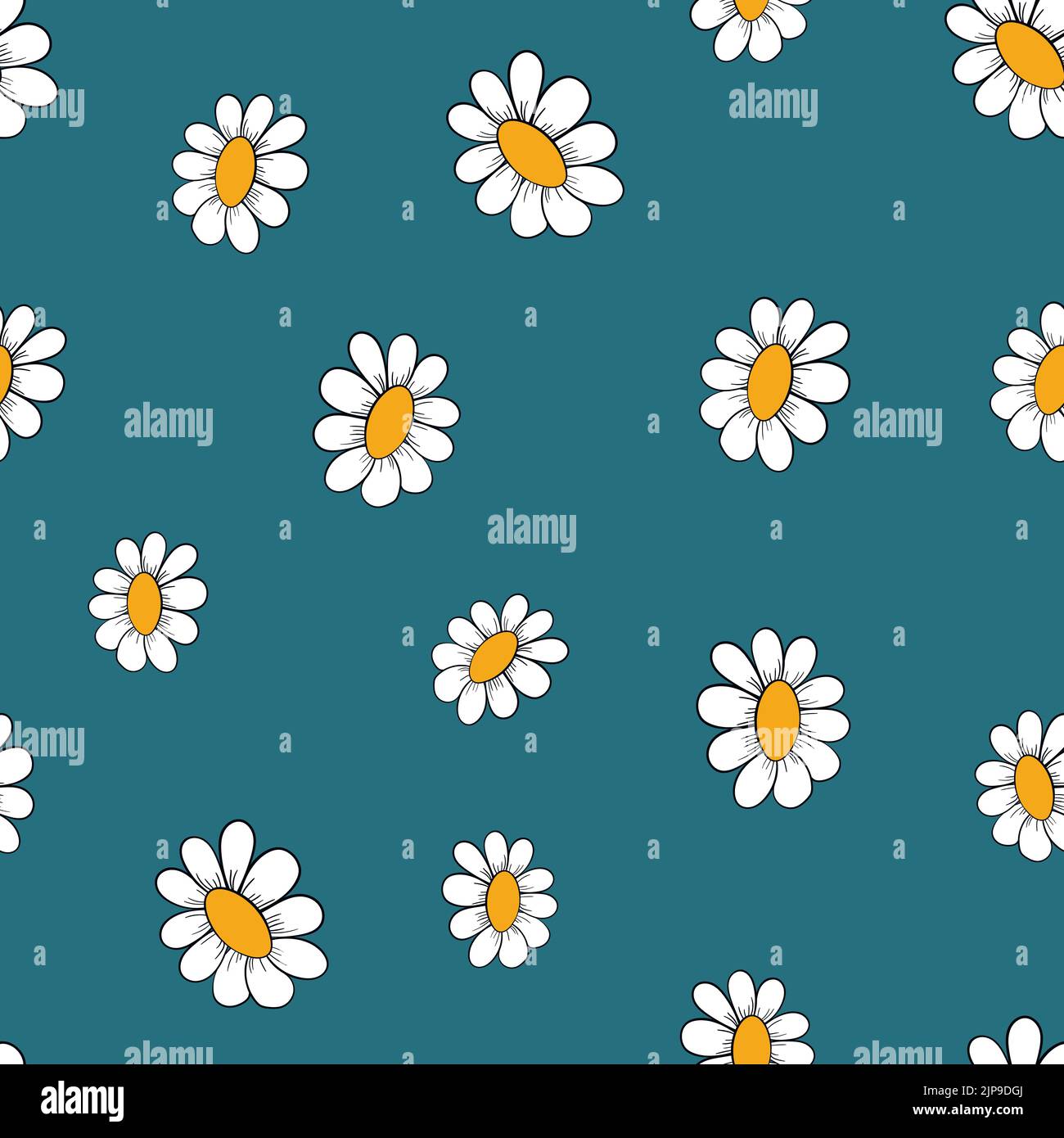 Seamless floral pattern based on traditional folk art ornaments ...