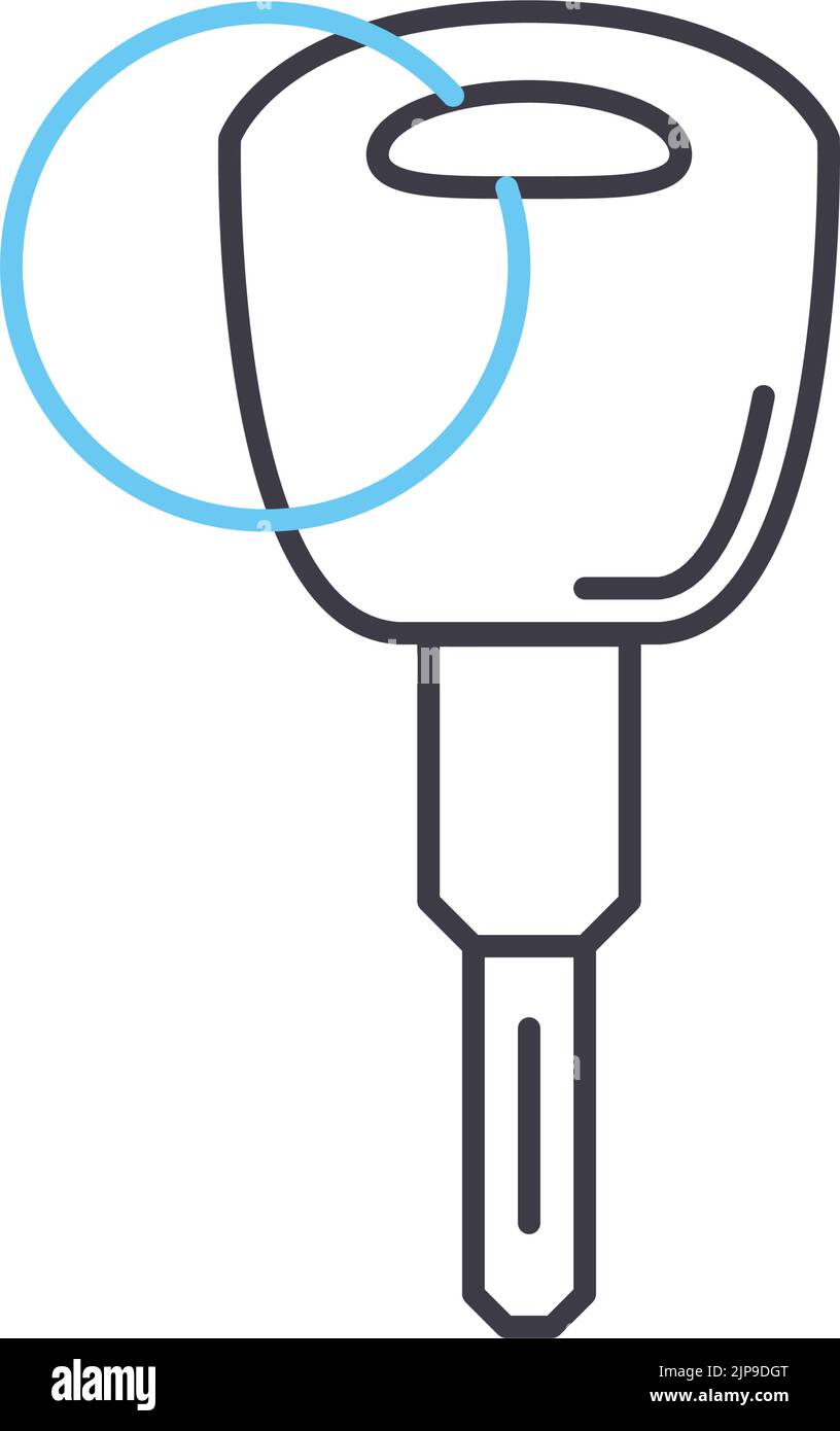 key line icon, outline symbol, vector illustration, concept sign Stock ...
