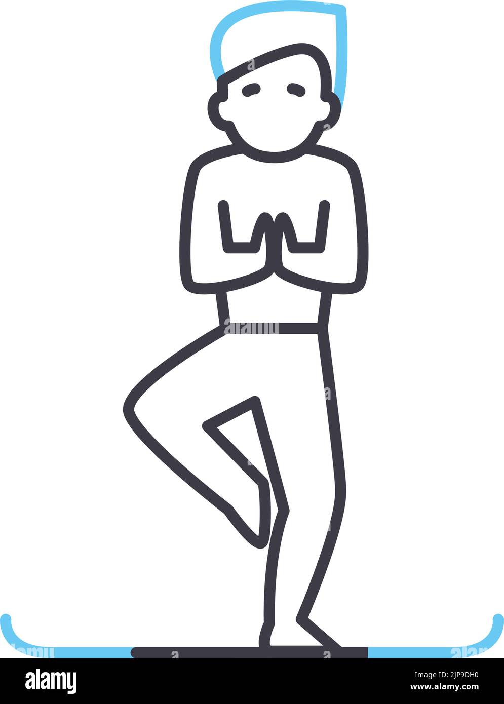 Stress Relief Line Icon Outline Symbol Vector Illustration Concept
