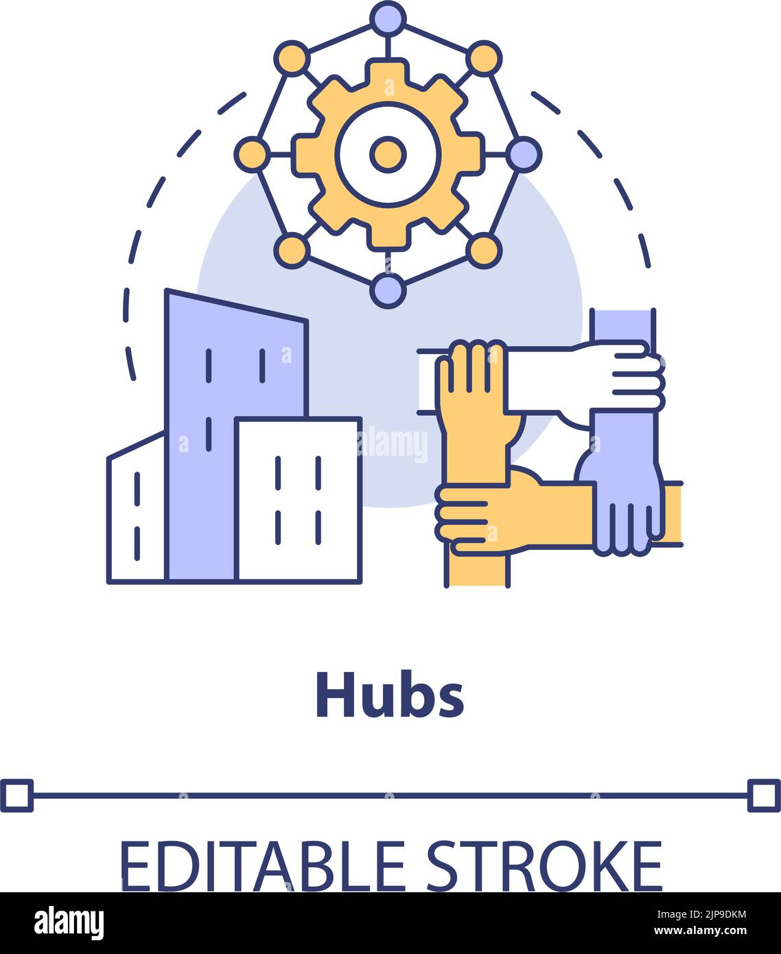 Hubs concept icon Stock Vector Image & Art - Alamy