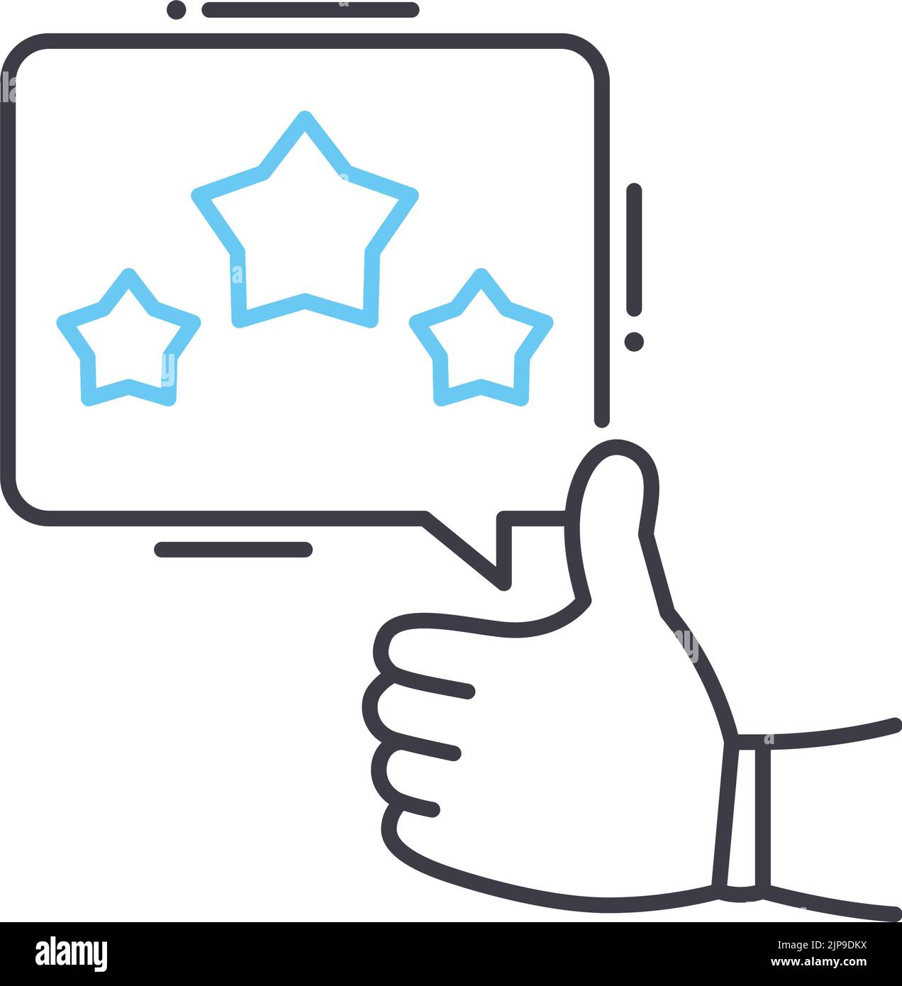 reviews line icon, outline symbol, vector illustration, concept sign ...