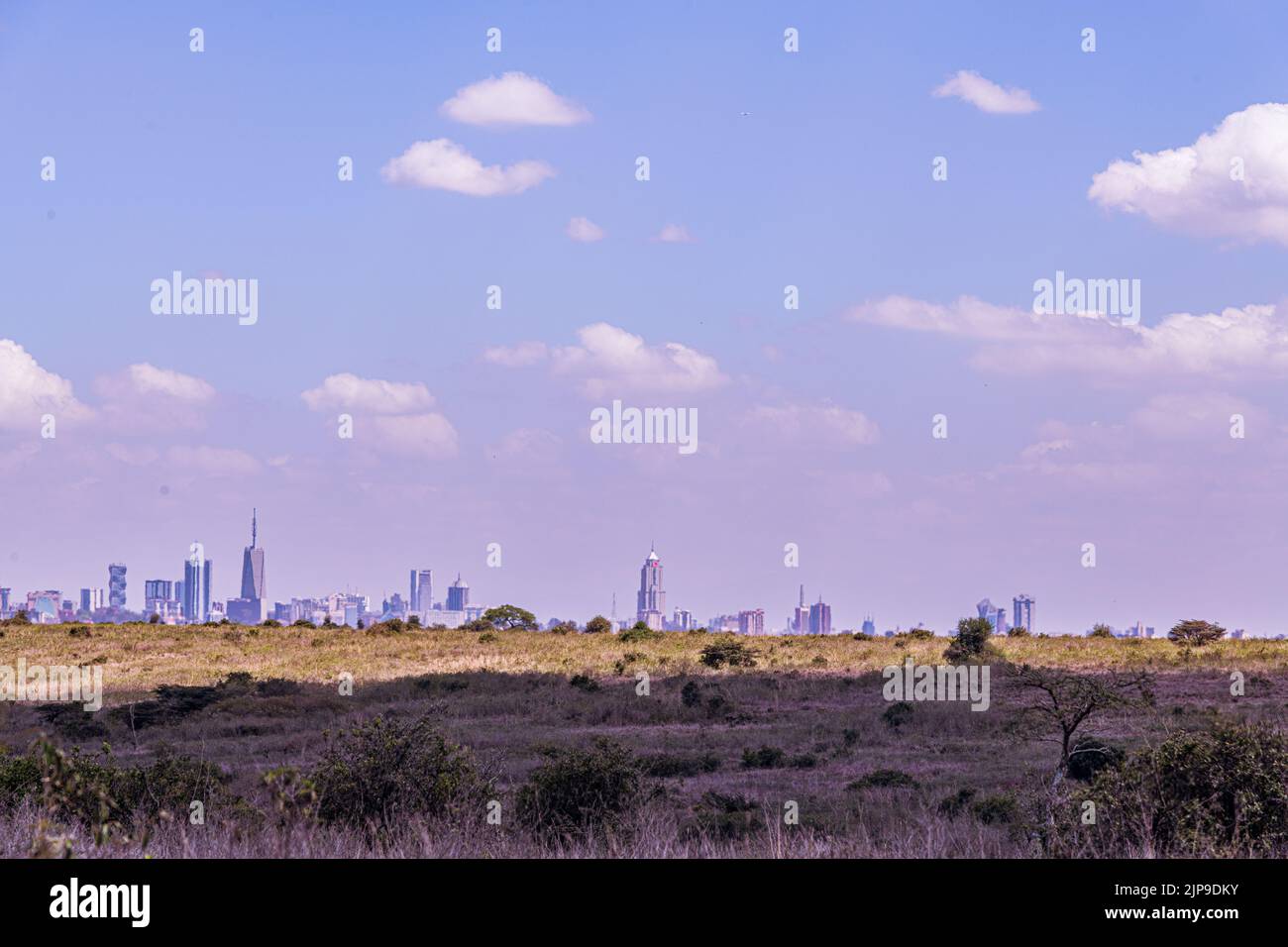 Nairobi Cityscape Capital City Of Kenya Modern Skyline Skyscrapers High ...