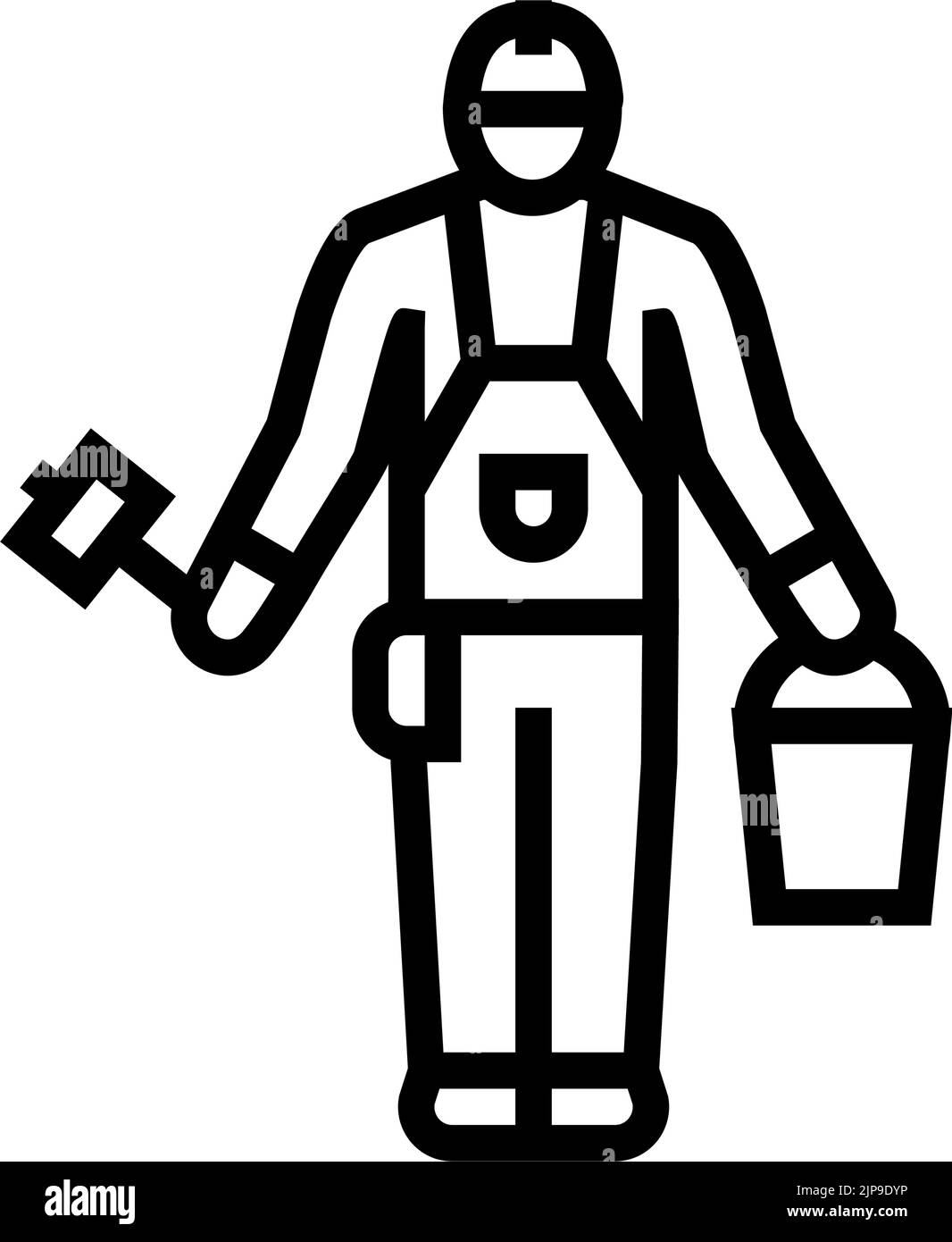 builder tool repair line icon vector illustration Stock Vector Image ...