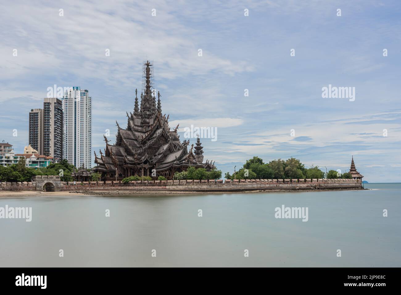 Sanctuary of Truth Pattaya in Thailand is the largest wooden building ...