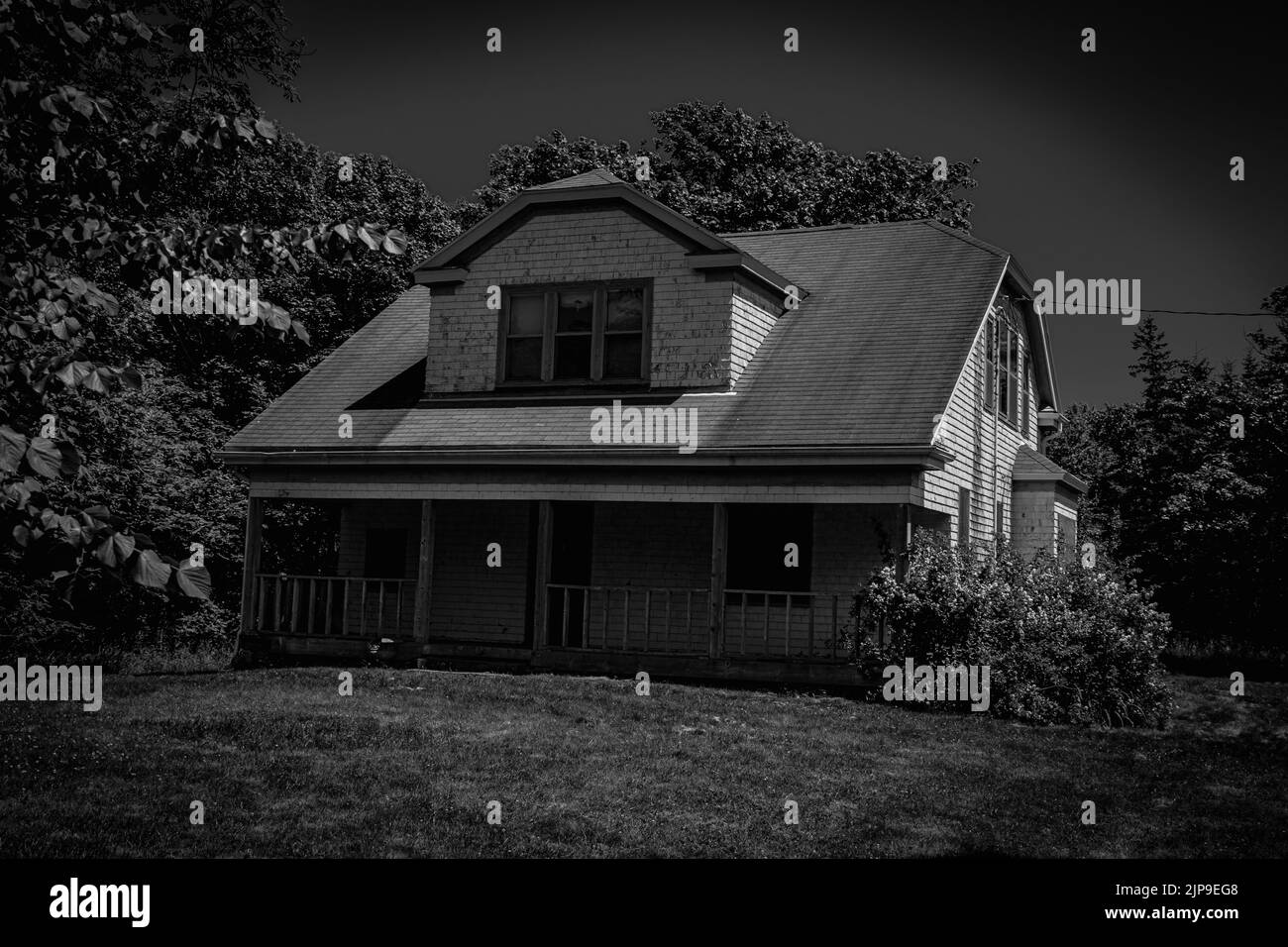 the Matthew Lynch house on mcnabs island nova scotia Stock Photo - Alamy