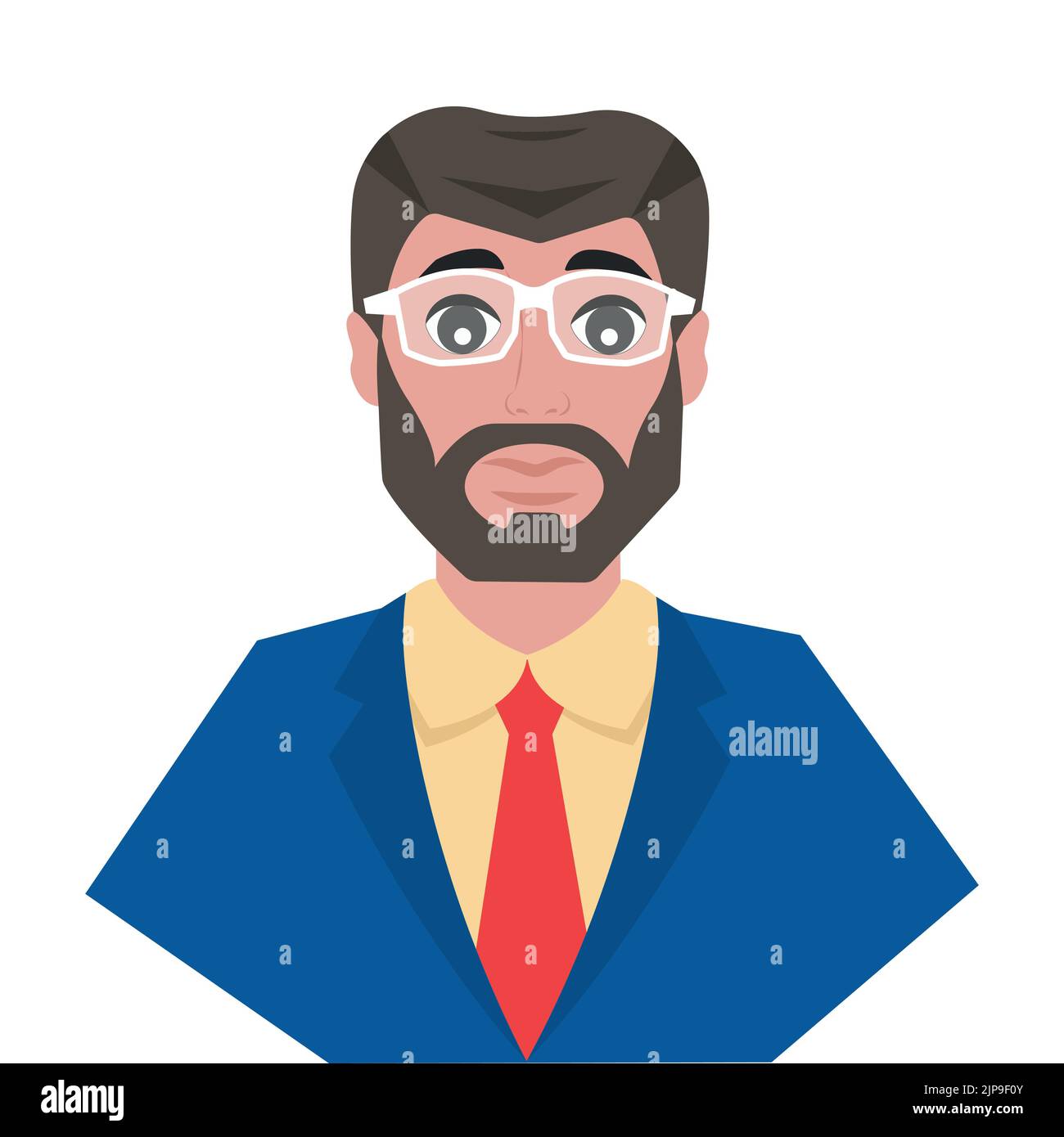 Wear Eye Glasses Profile Stock Vector Images Alamy