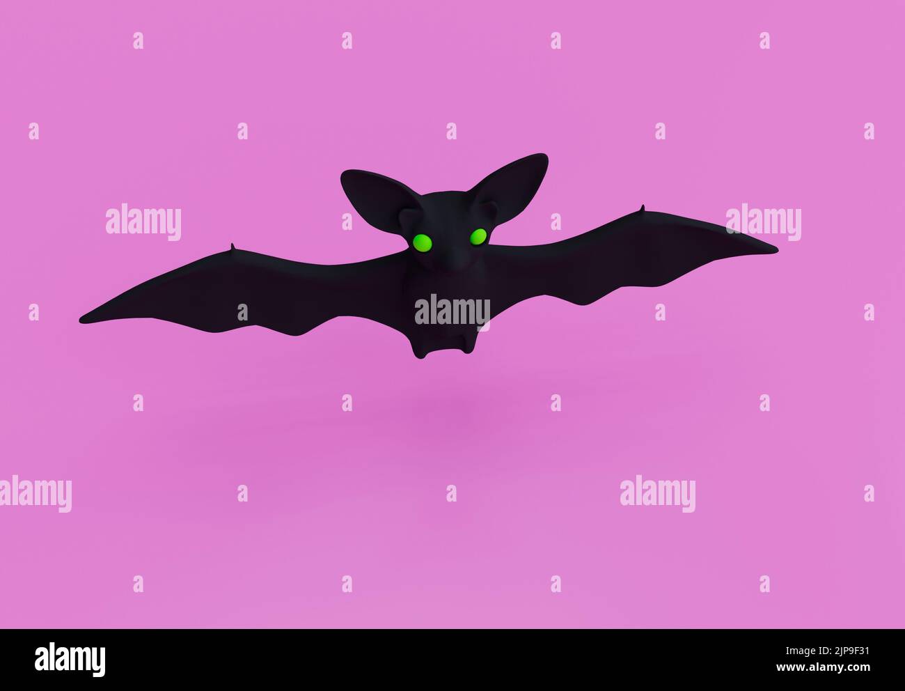 Evil bat Flying. bat Halloween background. Bat cartoon 3d render ...
