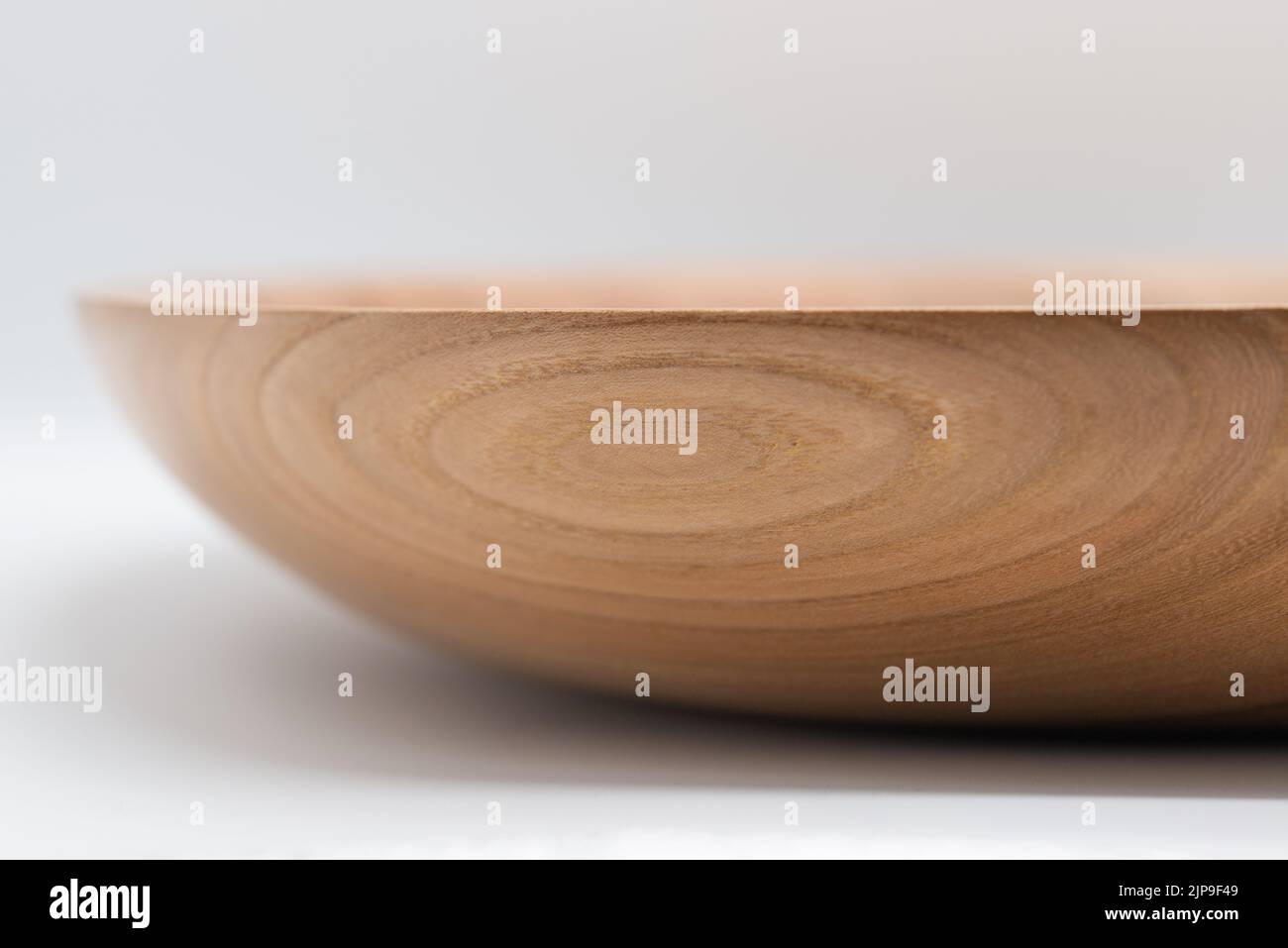 English Handmade wooden Elm Bowl side view Stock Photo - Alamy