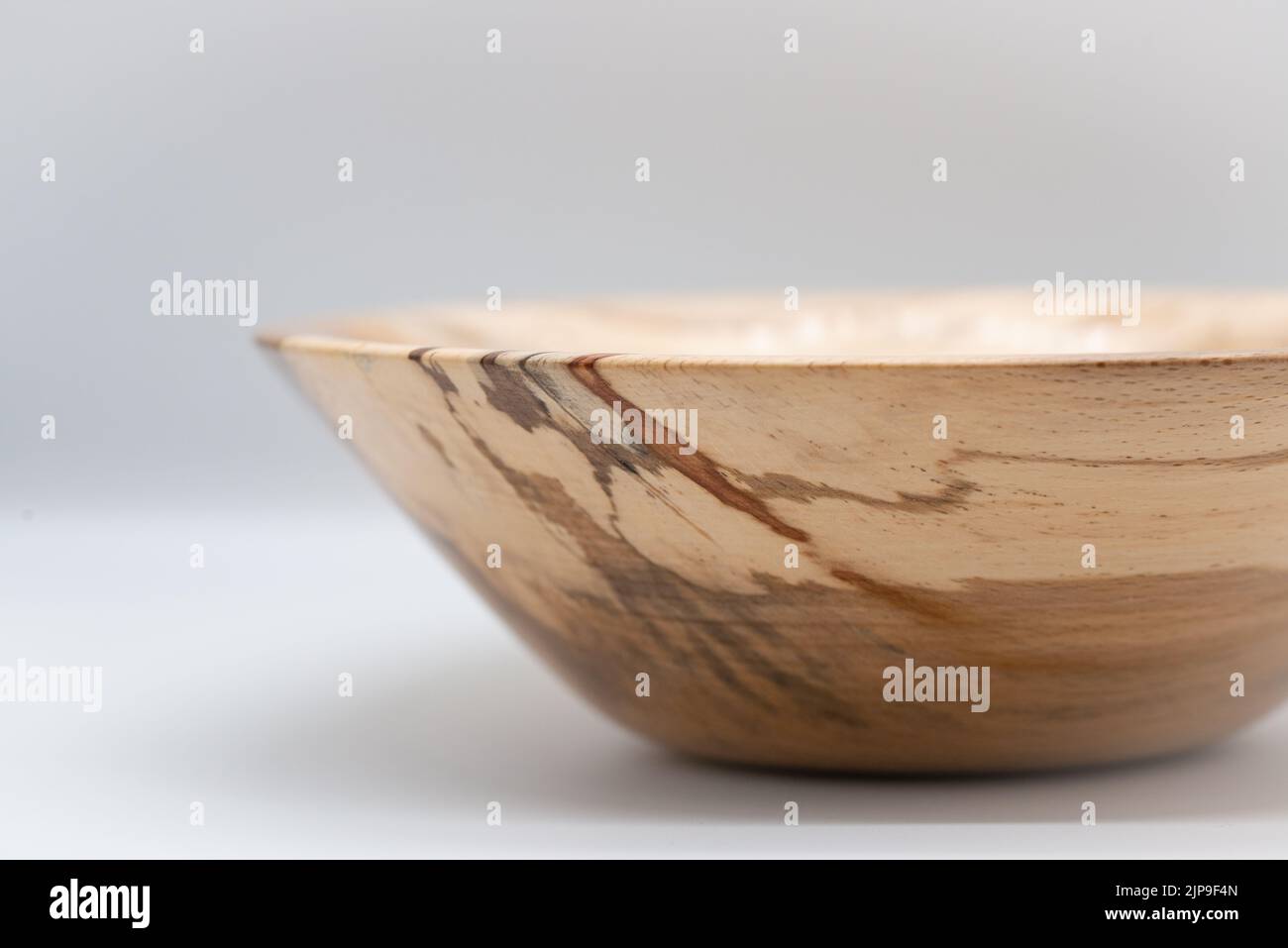 Spalted Beech bowl / dish handmade wooden with heavy spalting lines ...