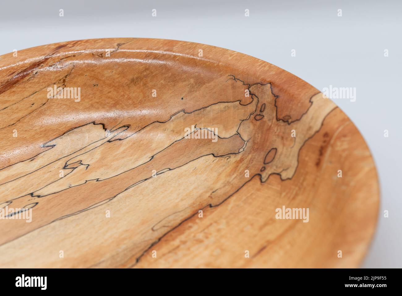 Spalted Beech bowl / dish handmade wooden with heavy spalting lines ...
