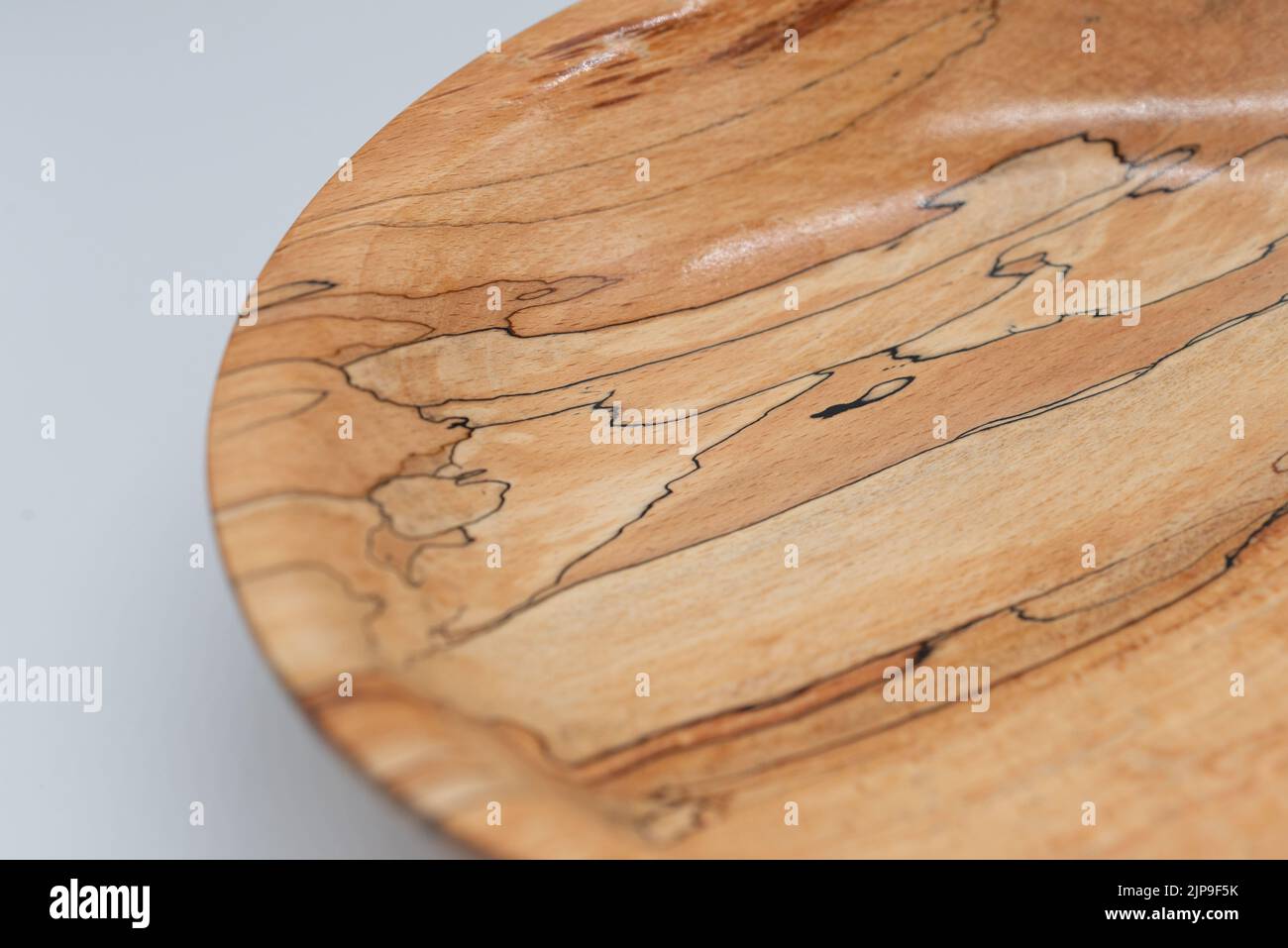 Spalted Beech bowl / dish handmade wooden with heavy spalting lines ...