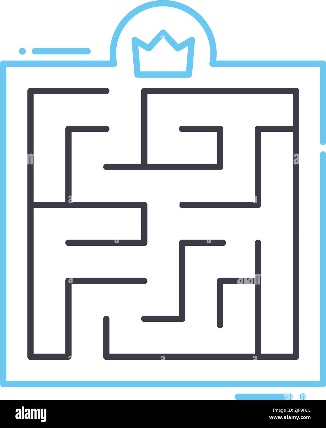 Square labyrinth maze icon symbol hi-res stock photography and images ...