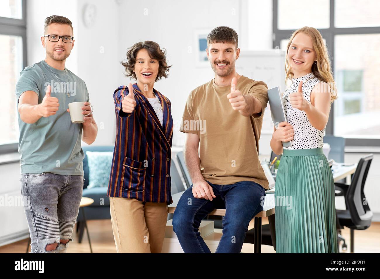 Happy business group team showing hi-res stock photography and images ...