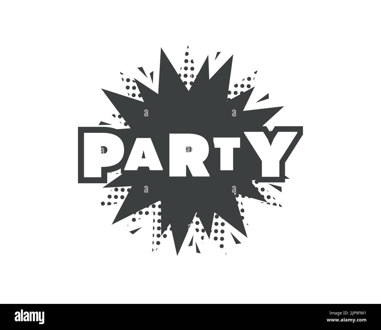Party Sign Template Vector icon Stock Vector Image & Art - Alamy