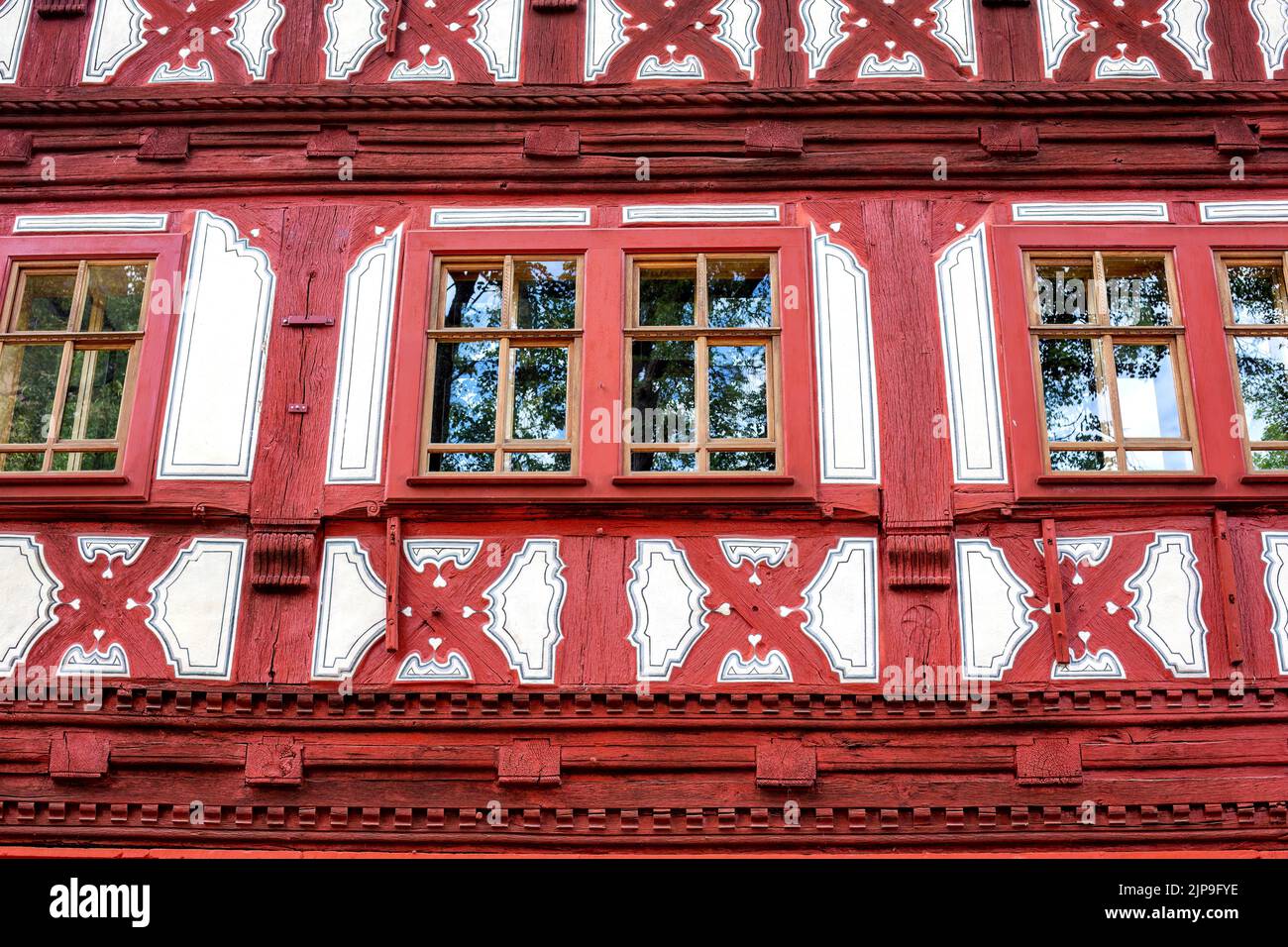 detail of facade of a half timbered old house Stock Photo - Alamy