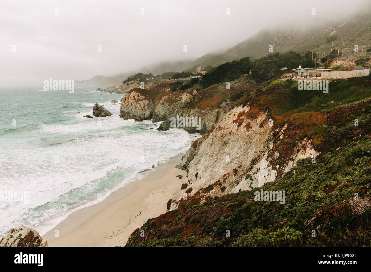 california, cliff, big sur, californias, cliffs, big surs Stock Photo ...