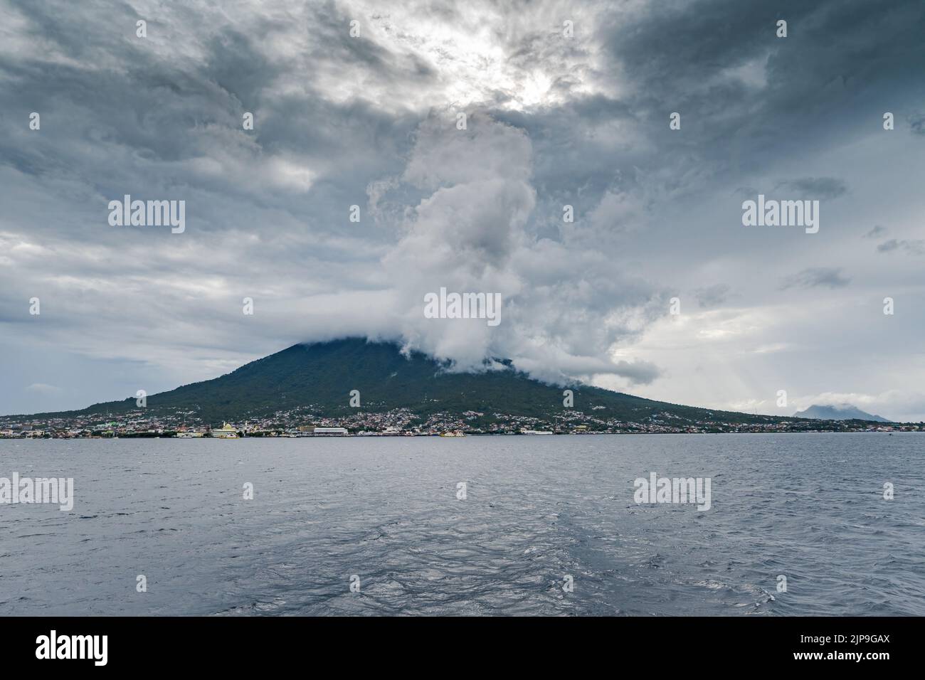 Kota Ternate is situated on the slope of an active volcano. Ternate ...