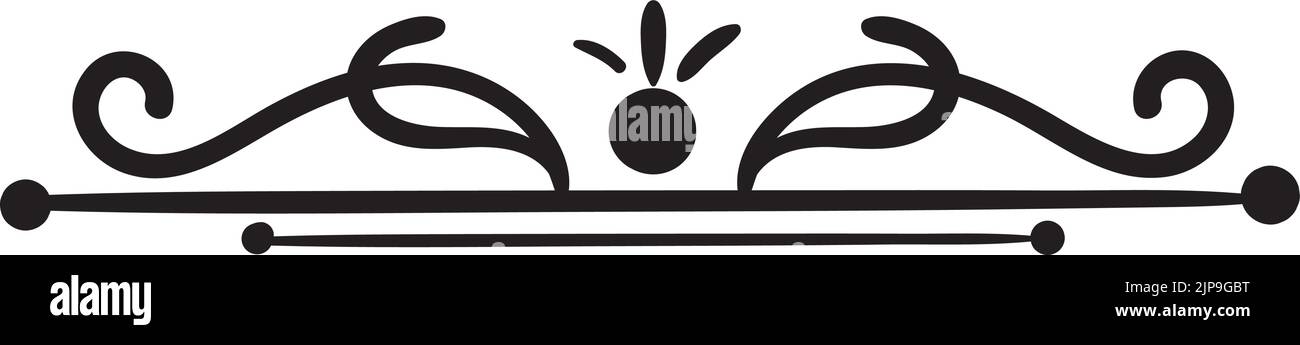 Vintage border flourish Cut Out Stock Images & Pictures - Alamy