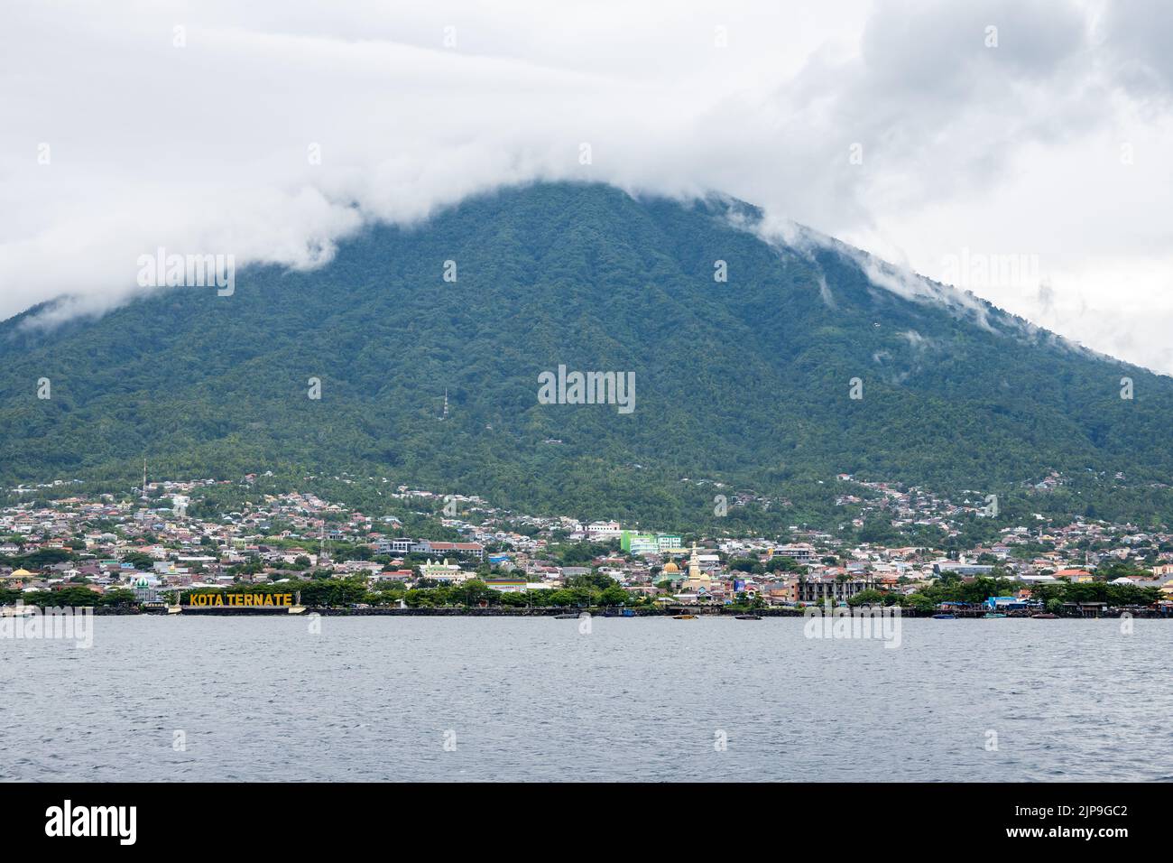 Kota Ternate is situated on the slope of an active volcano. Ternate ...