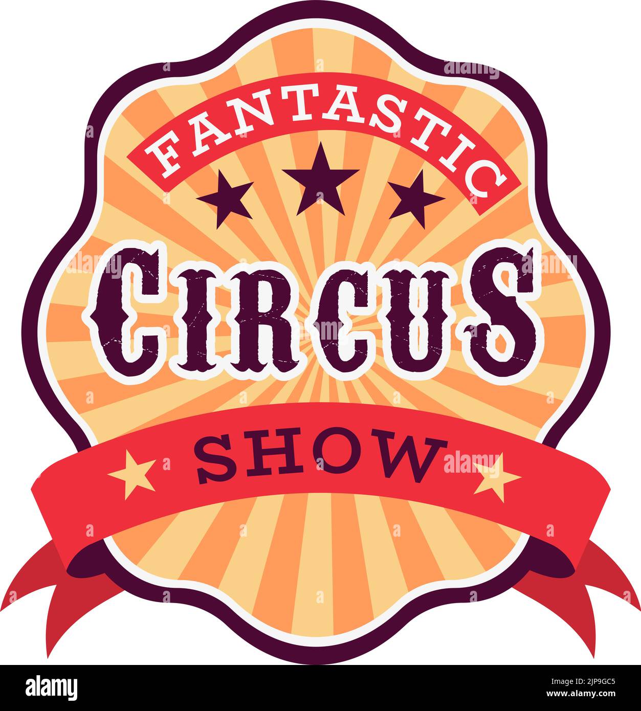 Entertainment show logo. Fairground circus vintage emblem Stock Vector ...